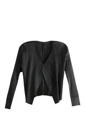 Issey Miyake Pleated Jacket - Black