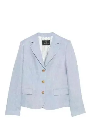 Etro Linen Blazer - Blue