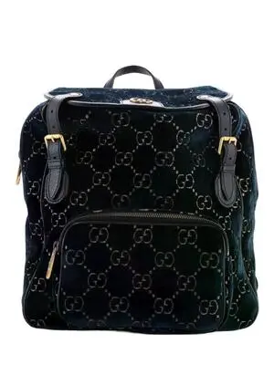 Gucci Gg Marmont Velvet Small Backpack - Blue