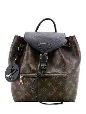LOUIS VUITTON Montsouris Monogram Canvas Backpack - Black