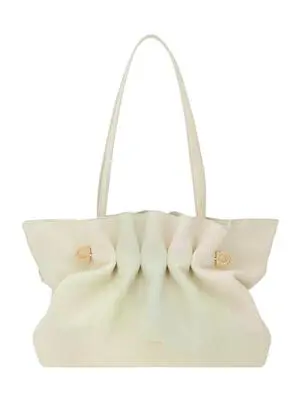 FERRAGAMO Medium Soft Shoulder Bag - Neutrals