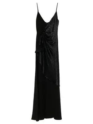 Gucci 2020s Ruched Maxi Dress - Black