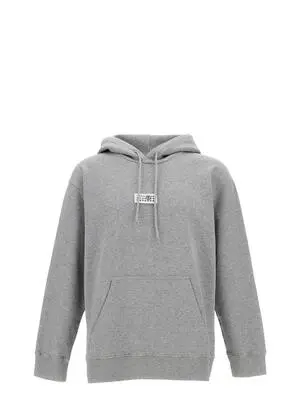 MAISON MARGIELA Front-pocket Ribbed-trim Hoodie - Grey