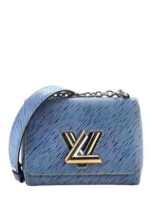 LOUIS VUITTON Twist Convertible Handbag Epi Leather Pm - Blue