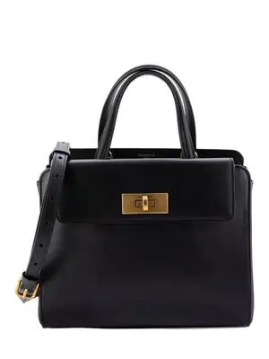 Balenciaga Money Top Handle Satchel - Black