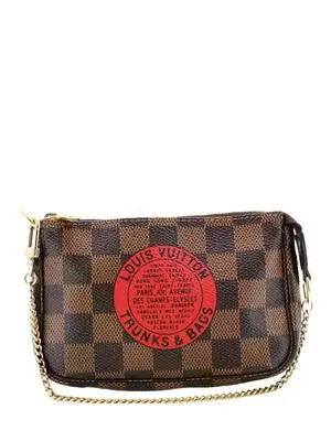 LOUIS VUITTON Damier Mini Pochette Accessoires Limited Edition - Brown