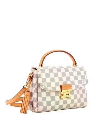 LOUIS VUITTON Croisette Damier Crossbody Bag - White