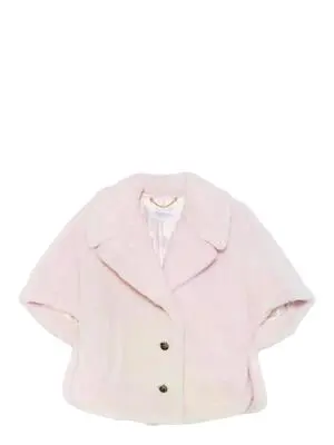 Max Mara Corvino Teddy-texture Cape - Pink