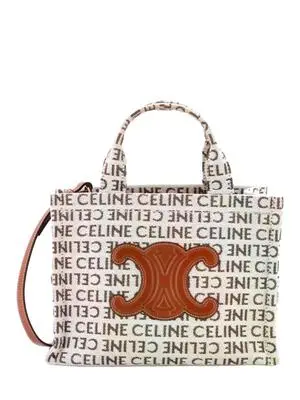 Celine Cabas Thais Triomphe Small Tote Bag - Brown