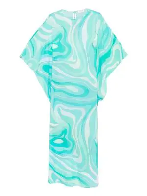 Emilio Pucci Printed Kaftan - Blue