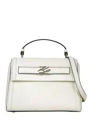 Karl Lagerfeld Logo-plaque Crossbody Bag - White