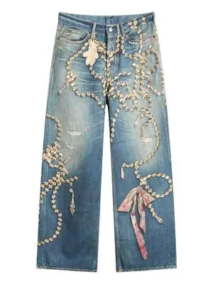 ACNE STUDIOS Jewellery Printed Jeans