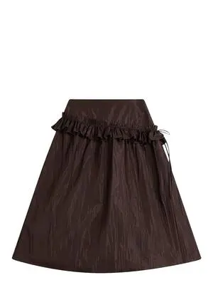 DAMSON MADDER Flavia Midi Skirt - Choc