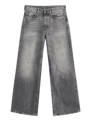 Acne Studios 1981 Gothik Wash Denim Jeans - Washed Black