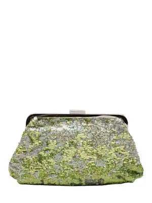 Dolce & Gabbana Sequined Frame Clutch Bag - Green