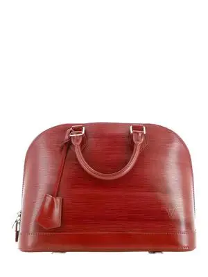 LOUIS VUITTON Alma Handbag Epi Leather Pm Satchel - Red