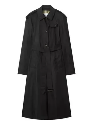Burberry Belted Trench Coat - Black