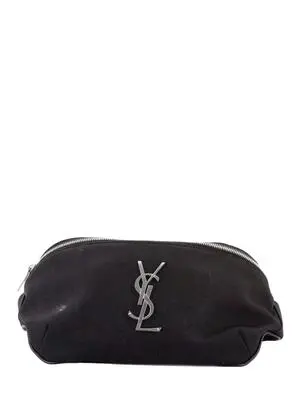 Saint Laurent Classic Monogram Canvas Belt Bag - Black