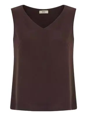 Herno Resort V-neck Top - Brown
