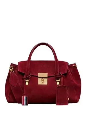Thom Browne Mrs. Thom Calf-suede Holdall Bag - Red