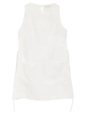 Faithfull The Brand Elena Pocket Tie Mini Dress - White