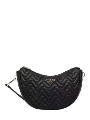 Guess Quilted Chain Bag - Black