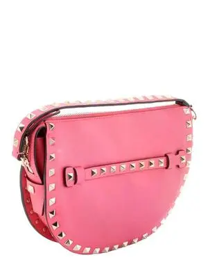 Valentino Garavani Rockstud Zip Small Shoulder Bag - Pink