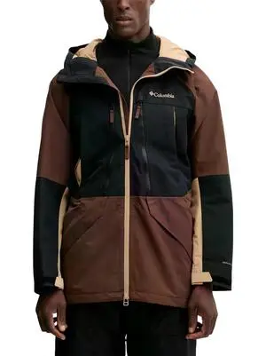 Columbia Hooded Zip-fastening Ski Jacket - Brown