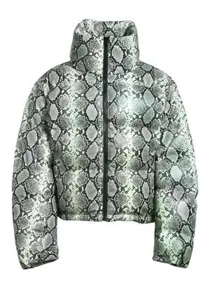 BREATH Snakeskin-print Zip-up Jacket - White