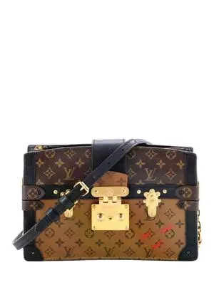 LOUIS VUITTON Trunk Reverse Monogram Canvas Clutch - Brown