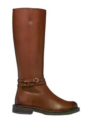 Geox 35mm Serilda Buckled Knee-high Boots - Brown