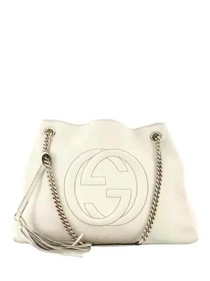 Gucci Soho Chain Strap Leather Shoulder Bag - Neutrals