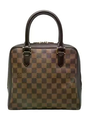 LOUIS VUITTON 1998 Damier Ebene Brera Handbag - Brown