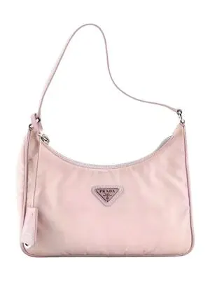 Prada Re-edition 2000 Tessuto Mini Hobo Bag - Pink