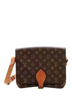 LOUIS VUITTON Cartouchiere Gm Monogram Canvas Crossbody Bag - Brown