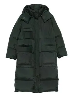 Marc O'polo Hooded Zip-up Oversized Coat - Green
