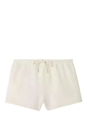 American Vintage Textured Drawstring Shorts - Neutrals