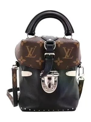 LOUIS VUITTON Camera Box Handbag Studded Monogram Canvas And Leather Crossbody Bag - Black
