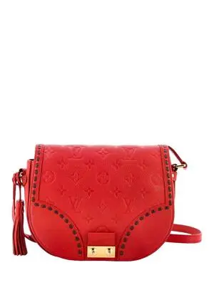 LOUIS VUITTON Junot Crossbody Bag Monogram Empreinte Leather - Red
