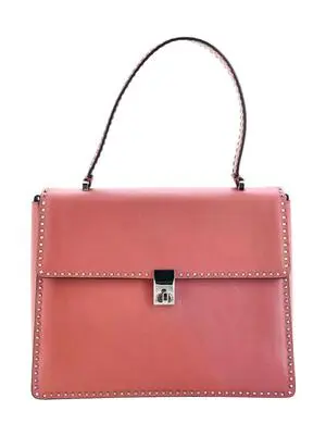 Valentino Garavani Turnlock Top Handle Satchel - Pink