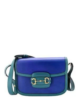 Gucci Horsebit 1955 Small Shoulder Bag - Blue