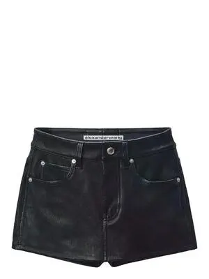Alexander Wang Cotton-blend Mini Skirt - Black