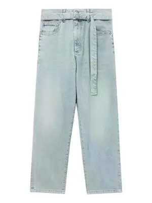 Proenza Schouler White Label Belted Jeans - Blue