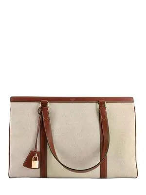 Celine Cabas 16 Canvas Tote Bag - Neutrals