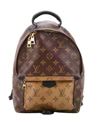 LOUIS VUITTON Palm Springs Reverse Monogram Canvas Pm Backpack - Brown