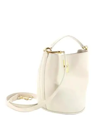 Celine 16 Teen Bucket Bag - White