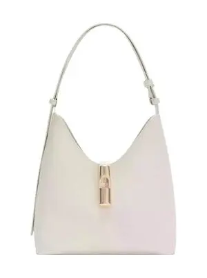 Furla Goccia Leather Shoulder Bag Neutrals