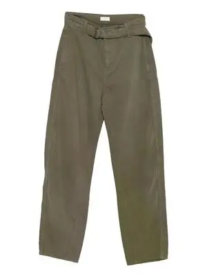 Liu Jo Belted-waist Trousers - Green