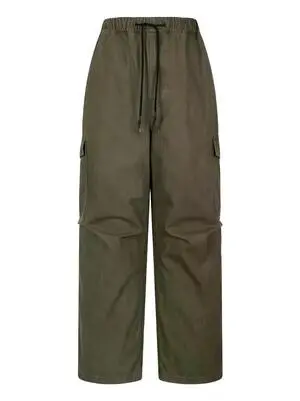 STUDIO TOMBOY Cargo Pocket Drawstring Pants - Green