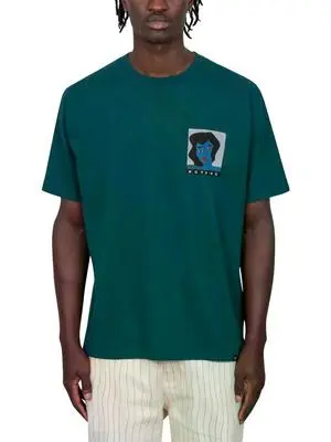PARRA Graphic T-shirt Nothing Please - Green